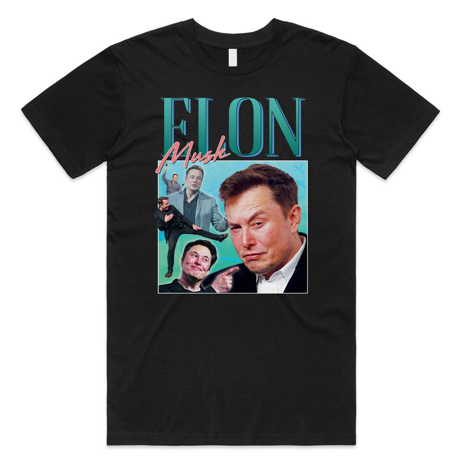 Elon Musk Homage T-shirt Tee Top Funny Meme Icon Legend 90's 80's ...
