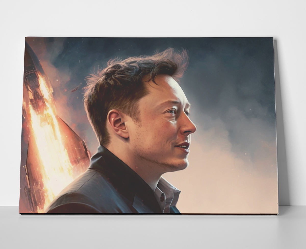 Elon Musk Poster or Wrapped Canvas - Walmart.com