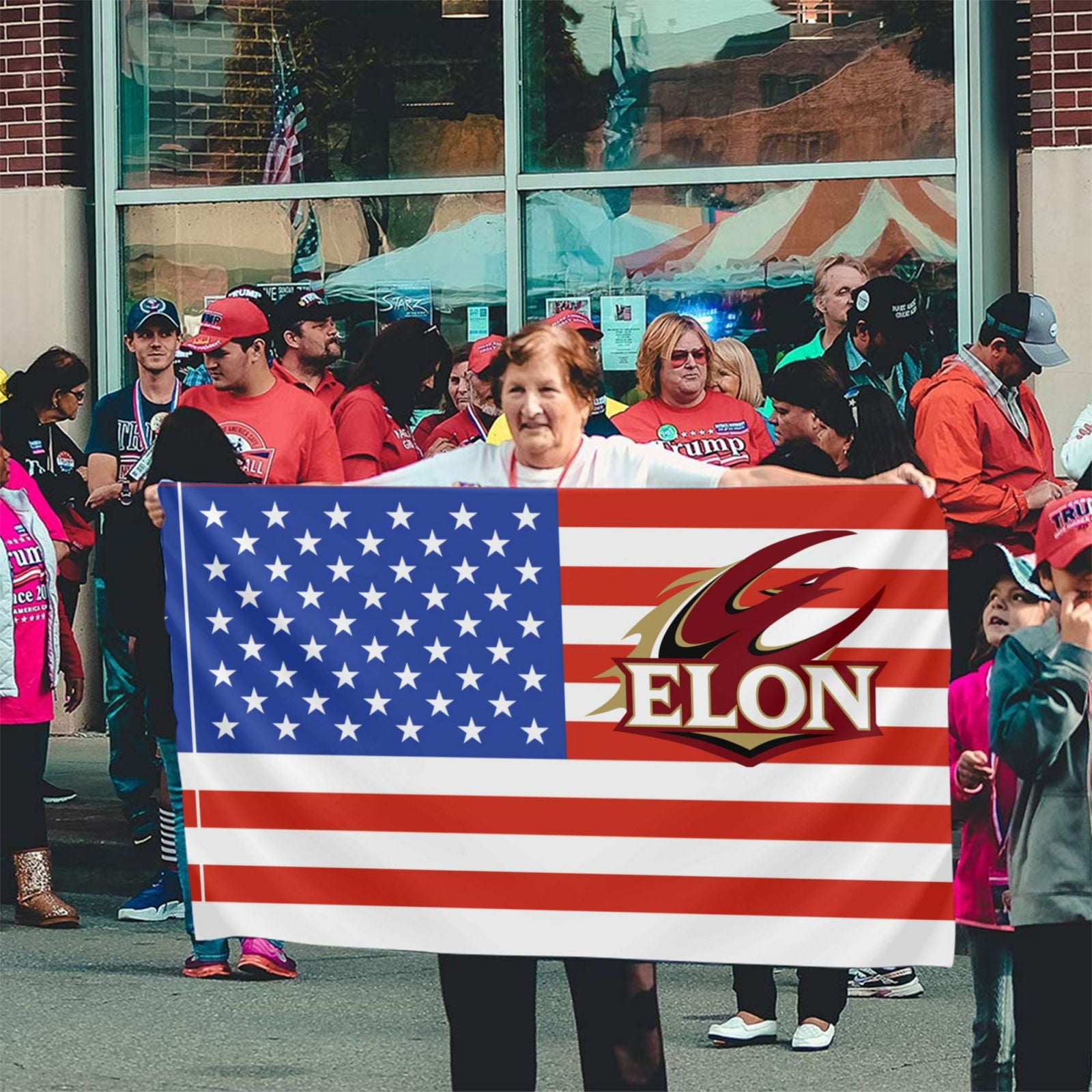 Elon University Logo Flag 3x5 Ft Holiday Banner Garden Yard House Flags ...