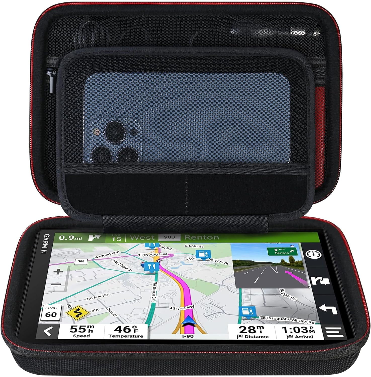 Elonbo Hard GPS Carrying Case for 8 Inch Garmin DriveSmart 86 / Garmin ...