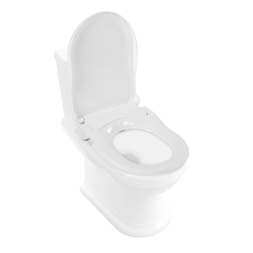 Elongated Closed Front Toilet Seat Non Electric Bidet Toilet Seat W