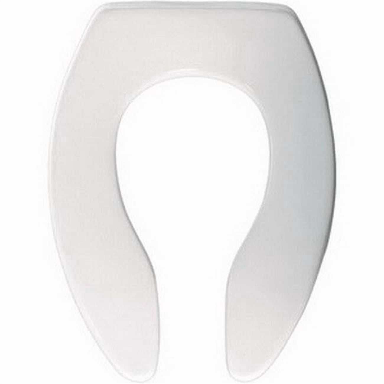 Elongated Open Front Less Cover Commercial Plastic Toilet Seat with STA ...