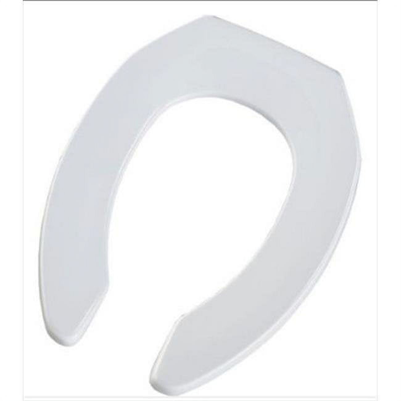 Elongated Open Front Toilet Seat in White - Walmart.com