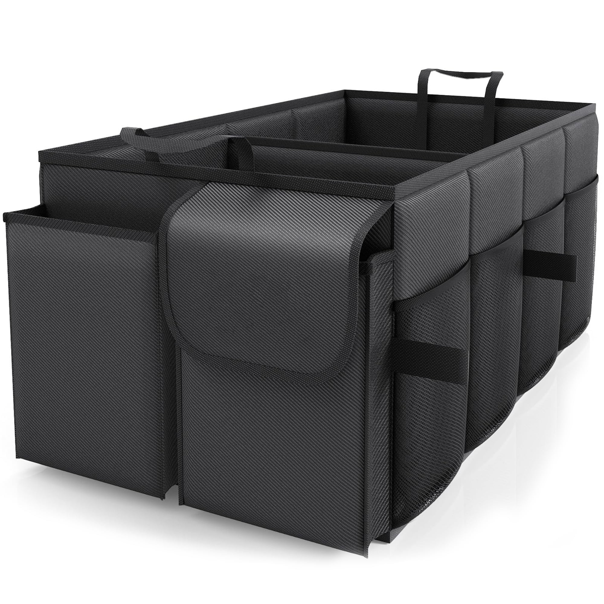 Elook Trunk Organizer for SUV, 2 Compartments & 6 Pockets Trunk ...
