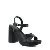 Eloquii Elements Women's Wide Width Platform Heeled Sandal - Walmart.com