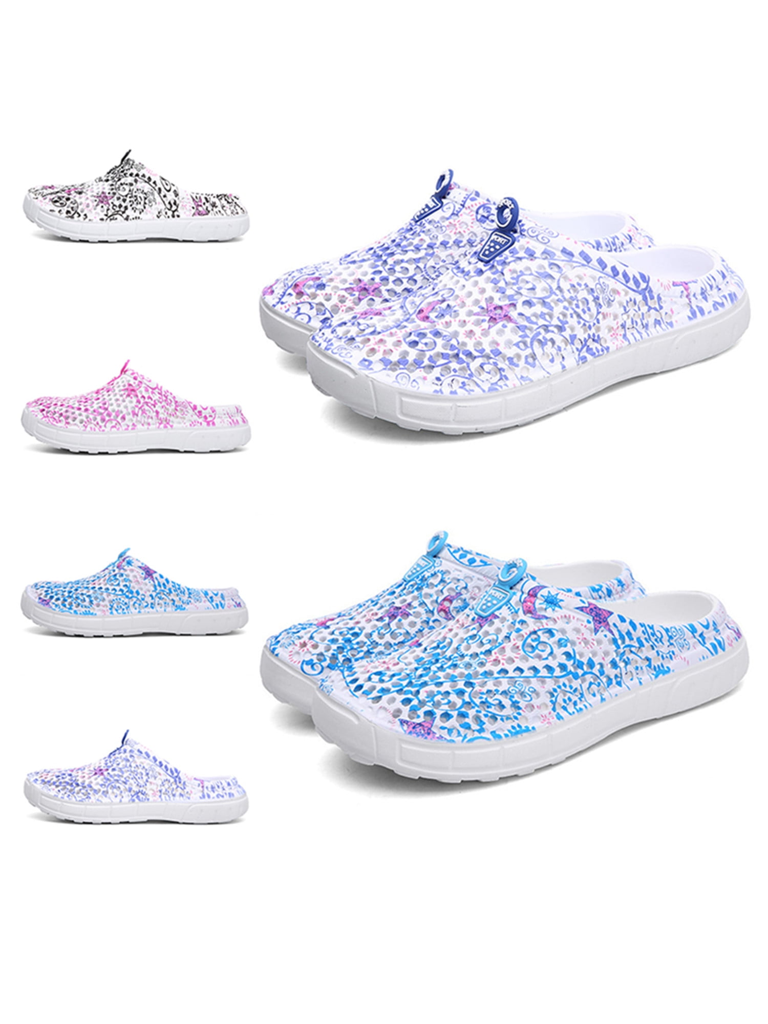 Eloshman Clogs for Women Extra Wide Classic Clog Summers Beach Shower ...