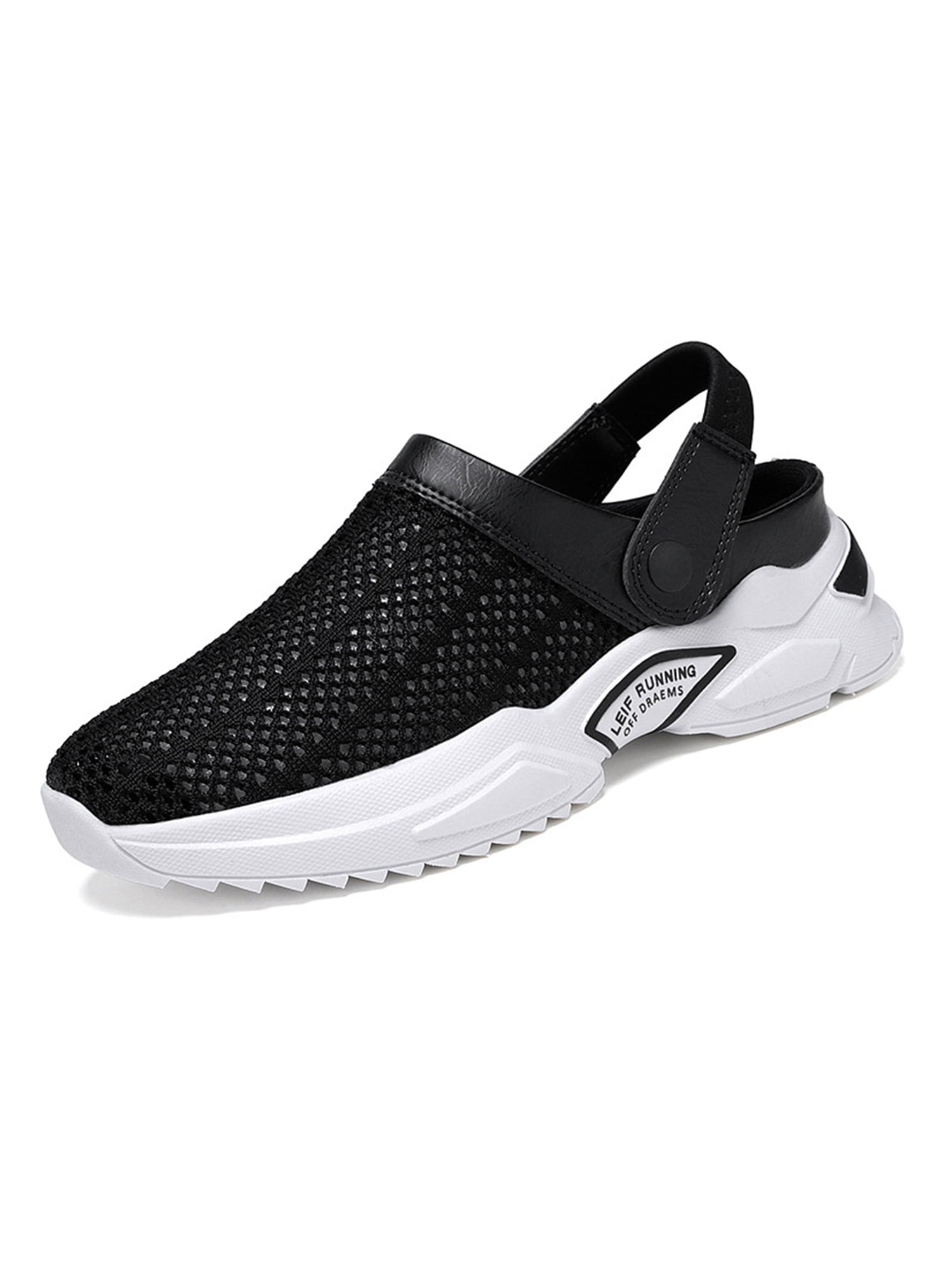 Eloshman Men Clogs Slip On Summer Slippers Hollow Out Beach Sandals ...