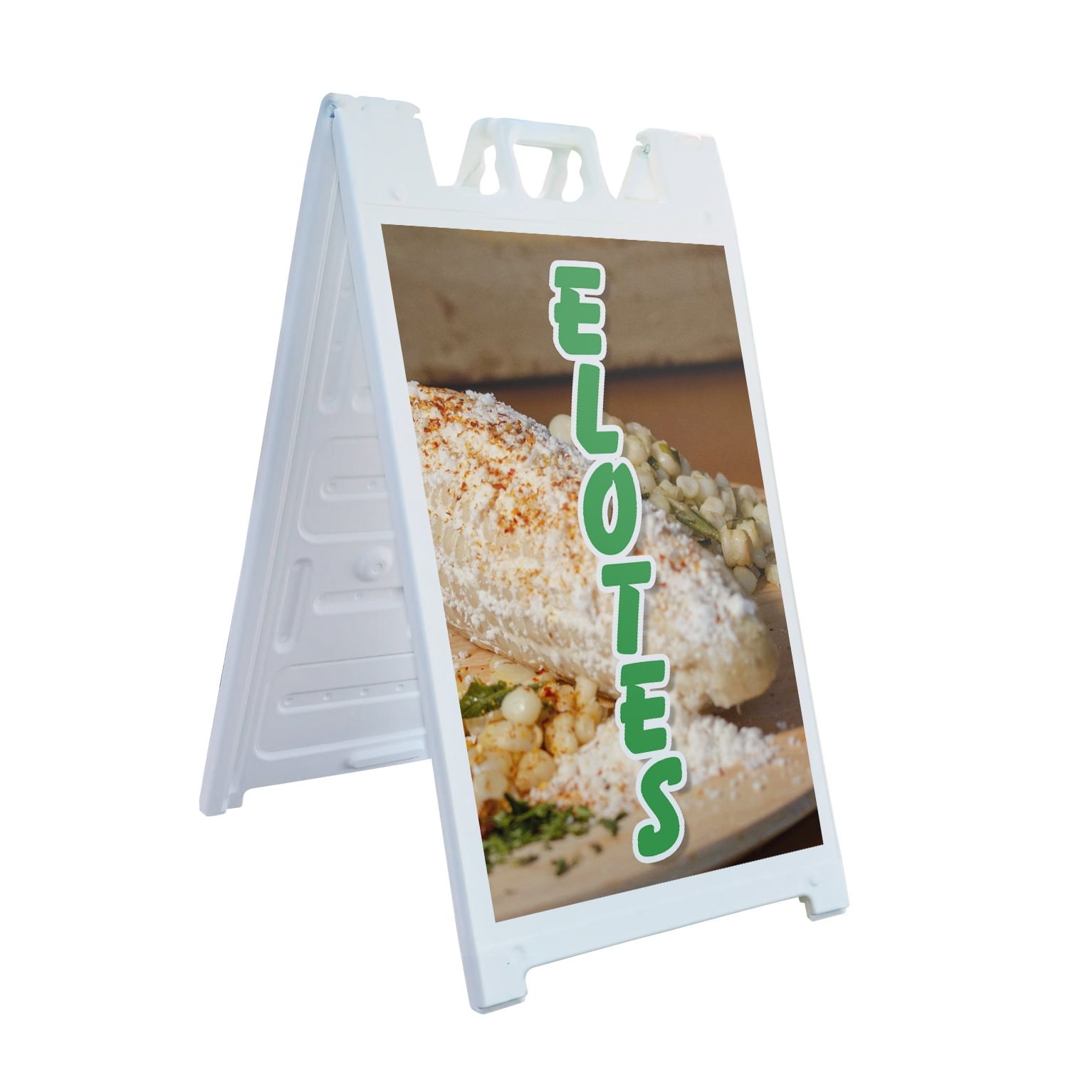 Elotes 24" x 36" Double Sided A-Frame Sidewalk Sign, Includes 2 Plastic ...