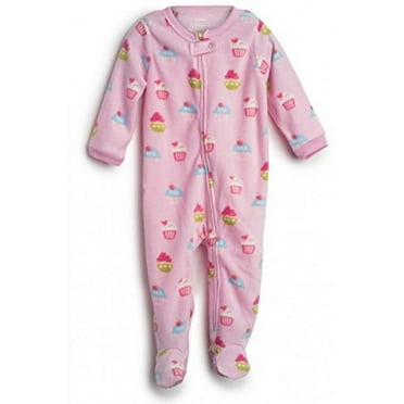 Big Feet Pjs Big Girls Kids Pink Fleece Footed Pajamas Onesie Footie ...