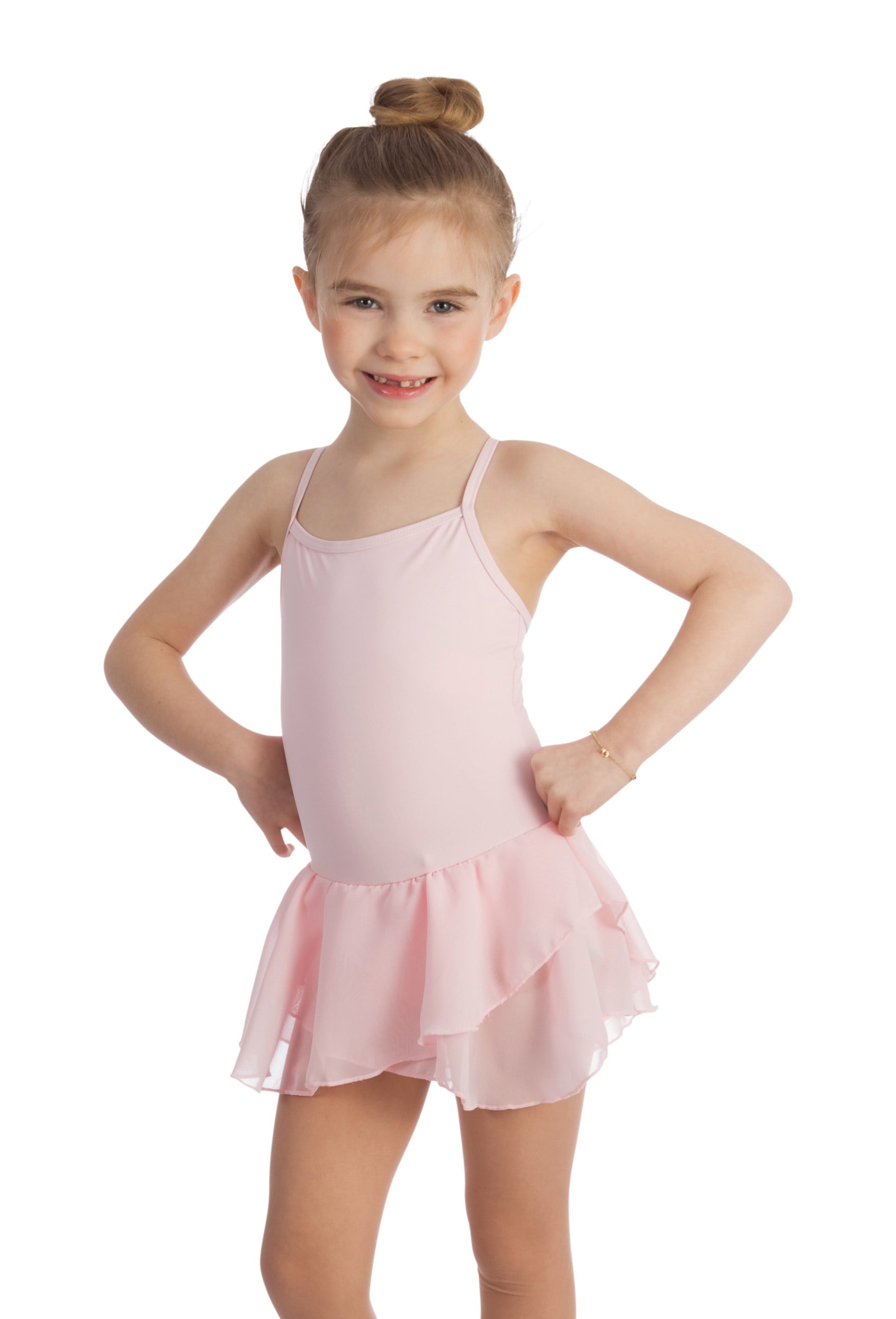 Elowel Baby Pink Cami Tutu Leotard Dress - Walmart.com