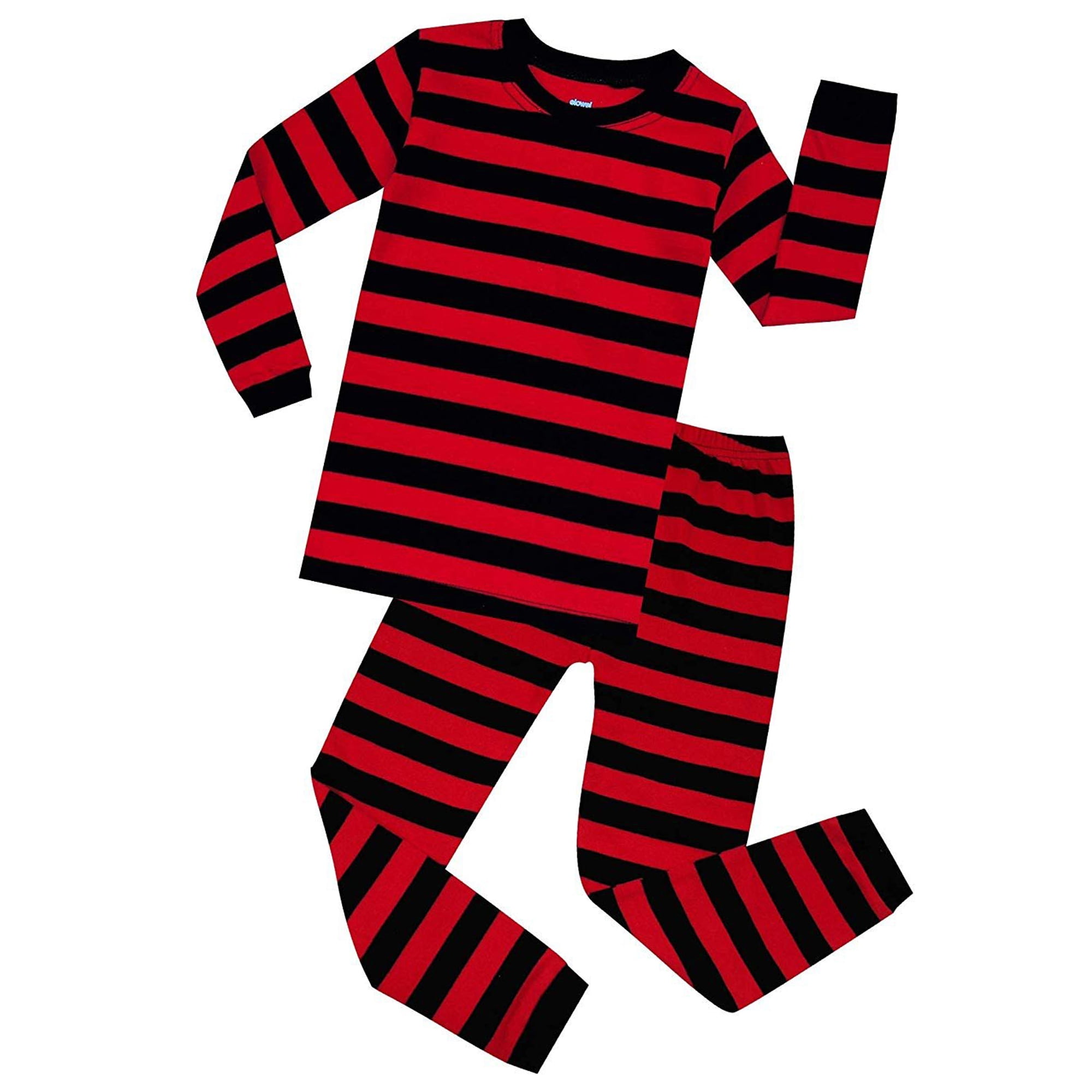 Elowel Pajama Set for Women and Men 2 Pack 100% Cotton Adult PJs Red ...