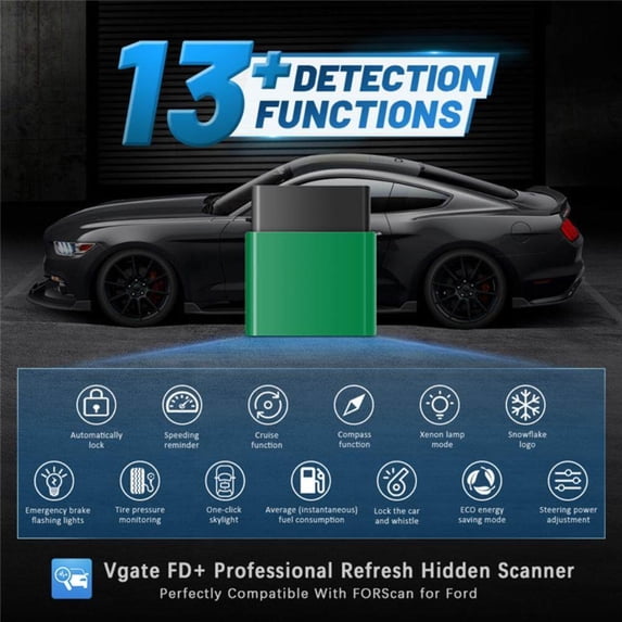 Elowen Car Diagnostics Tool Tool FD + OBD2 V2.2 Bluetooth 4.0 ...