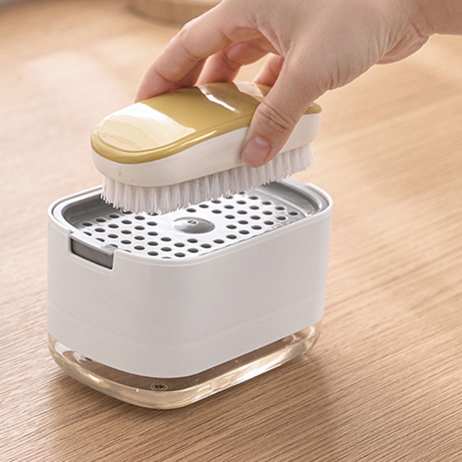 Elowen Dispenser with Sponge Holder Soap Dispenser Box, PP and PET ...