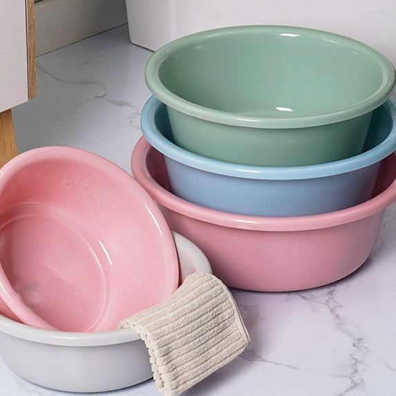 Elowen Home Round Plastic Wash Basin Home Round Plastic Wash Basin, 12 ...