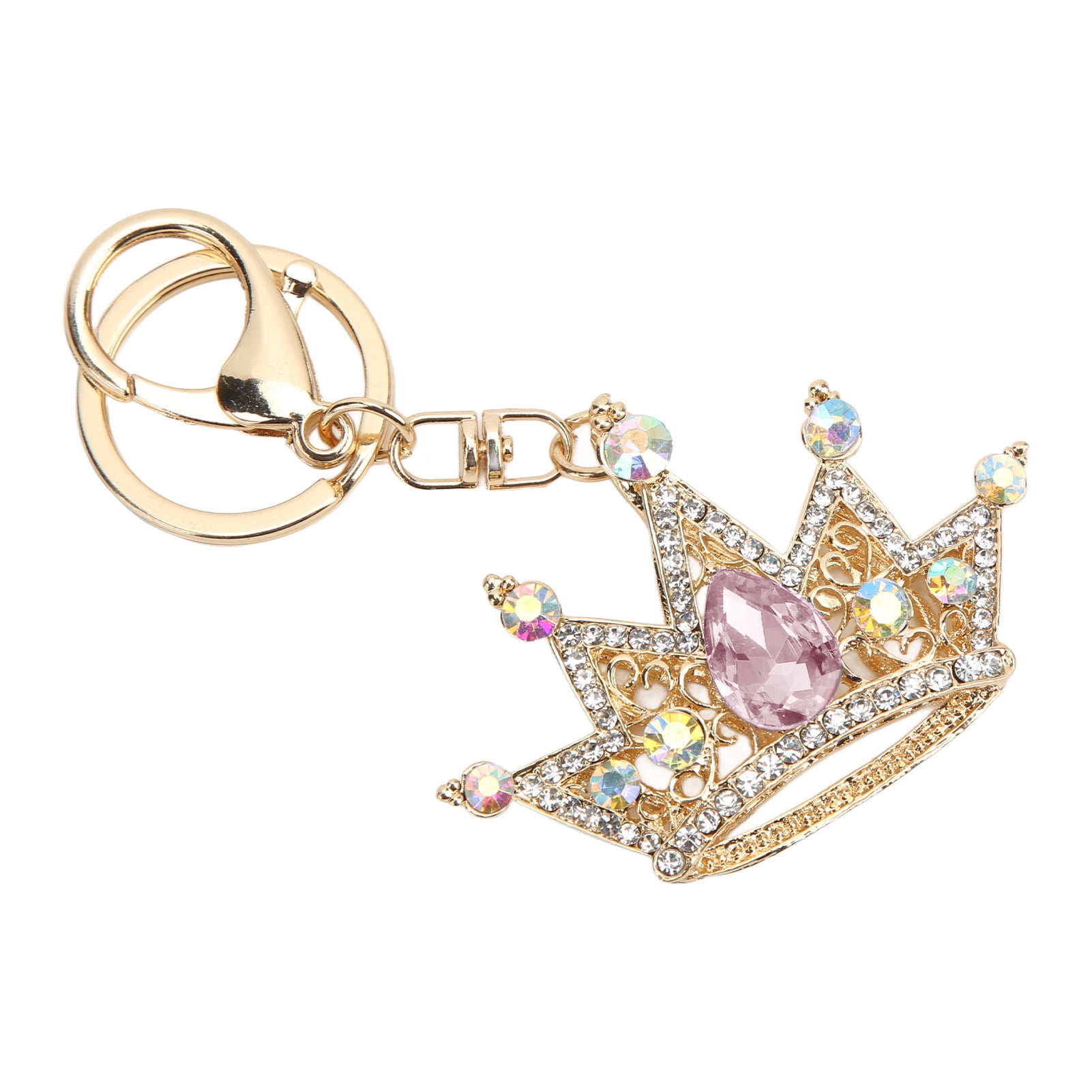 Elowen Keychain Charm Rhinestone Keychain Crown Shiny Exquisite Design ...