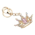 Elowen Keychain Charm Rhinestone Keychain Crown Shiny Exquisite Design ...