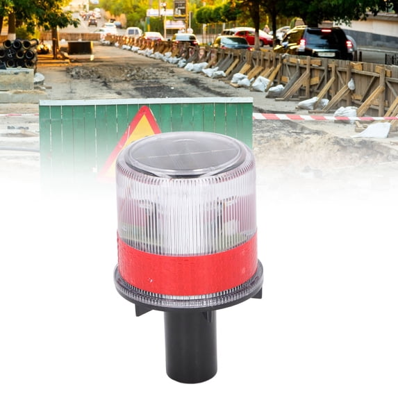 Elowen Solar Powered LED Warning Light Beacon Warning Lamp, Solar ...