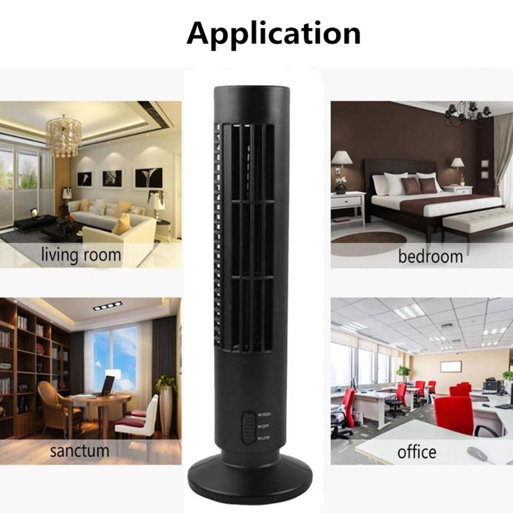 Elowen Vertical Bladeless Fan Portable Bladeless Air Cooler Mini Tower ...