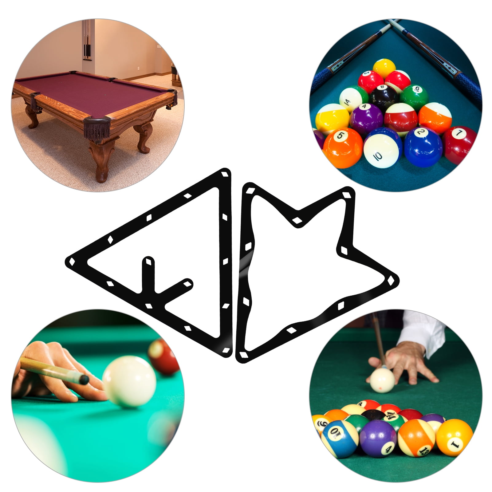 Elowen rack 6pcs Ball Rack Holder Billiard Ball Rack - Walmart.com