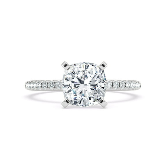 Alor Jewel Round Cut Lab Created Diamond Ring - 2.2 Ct Three Stone With ...
