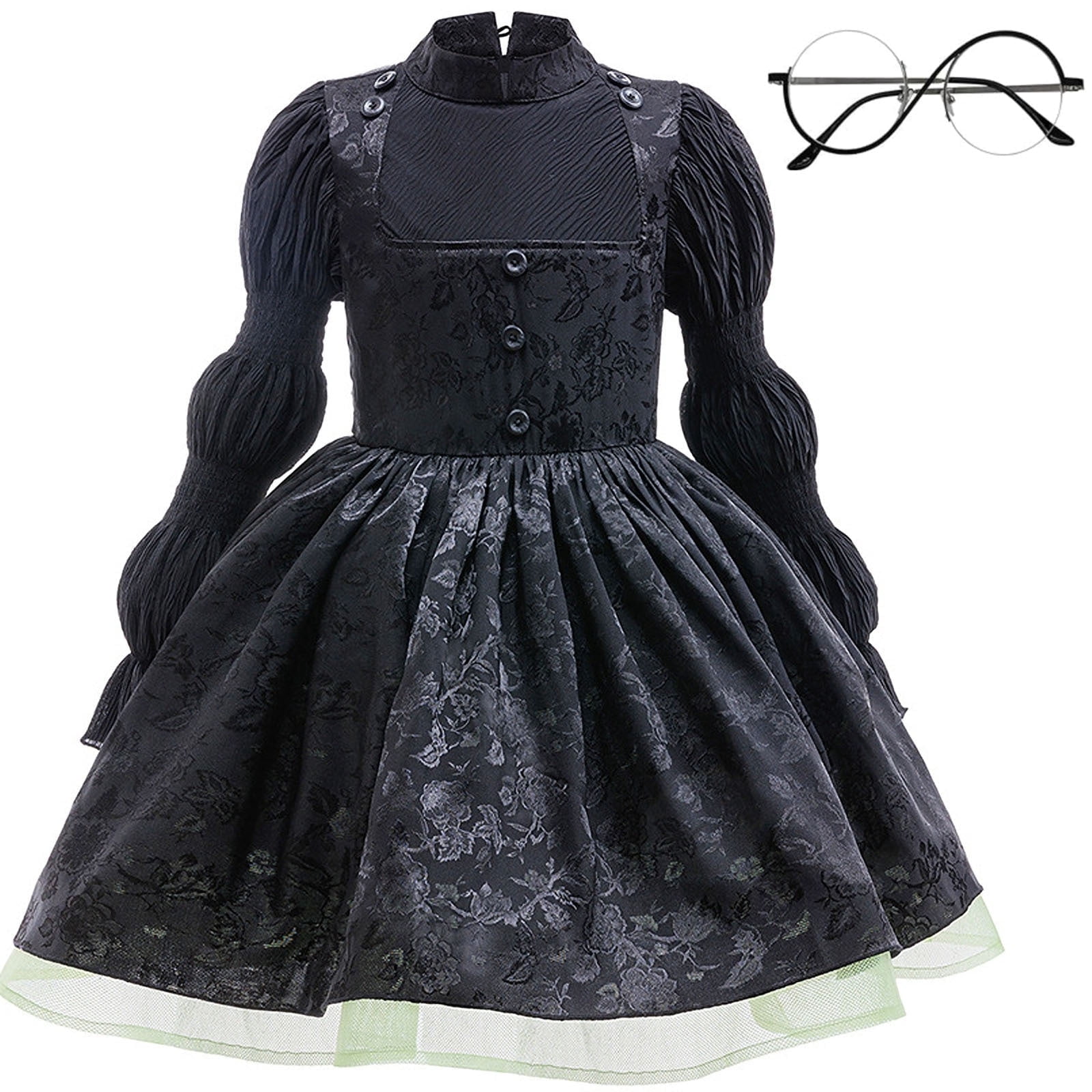 Elphaba Costume Dress for Girls Halloween Cosplay Birthday Party Outfit ...