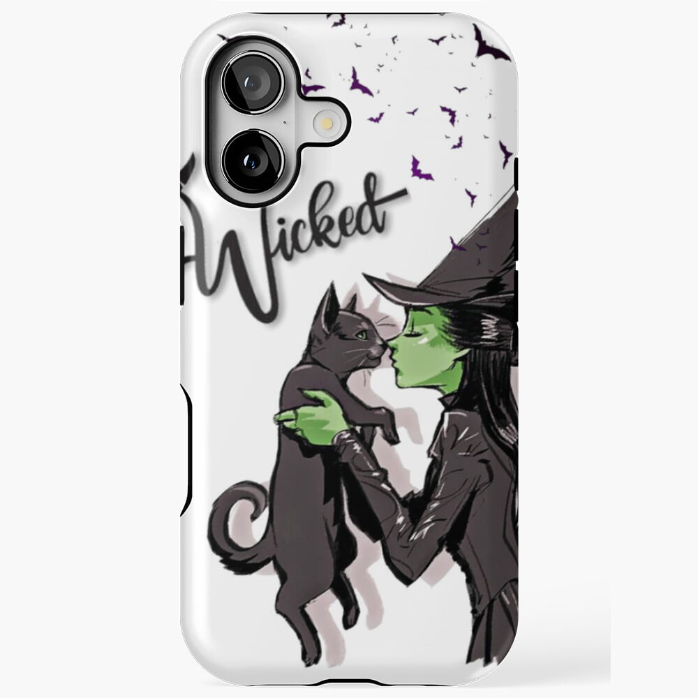 Elphaba and Her Black Cat Witchy Halloween Art Tough Case for iPhone 11 ...