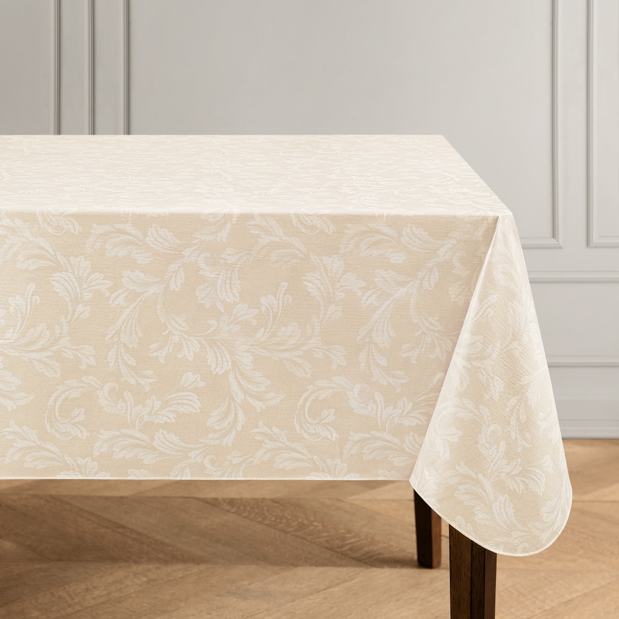 Elrene Camile Floral Scroll Damask Pattern Vinyl Indoor/Outdoor ...