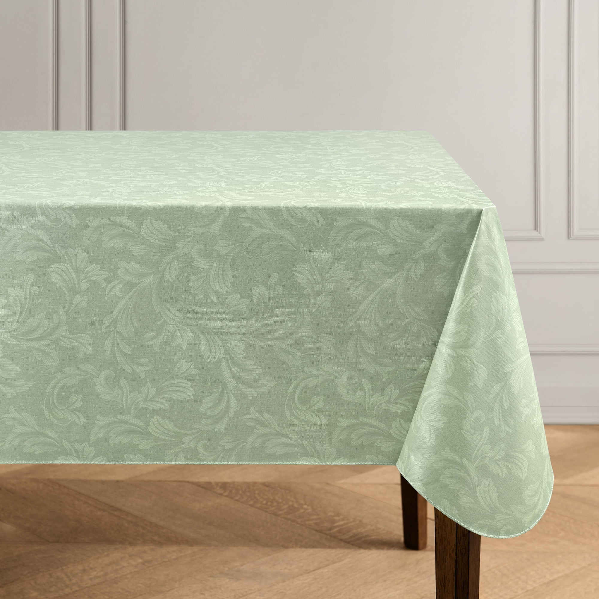 Elrene Camile Floral Scroll Damask Pattern Vinyl Indoor/Outdoor ...
