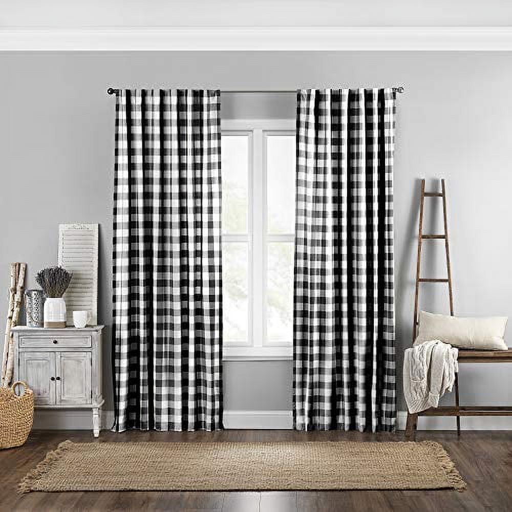 Elrene Home Fashions Farmhouse Living Buffalo Check Window Curtain ...