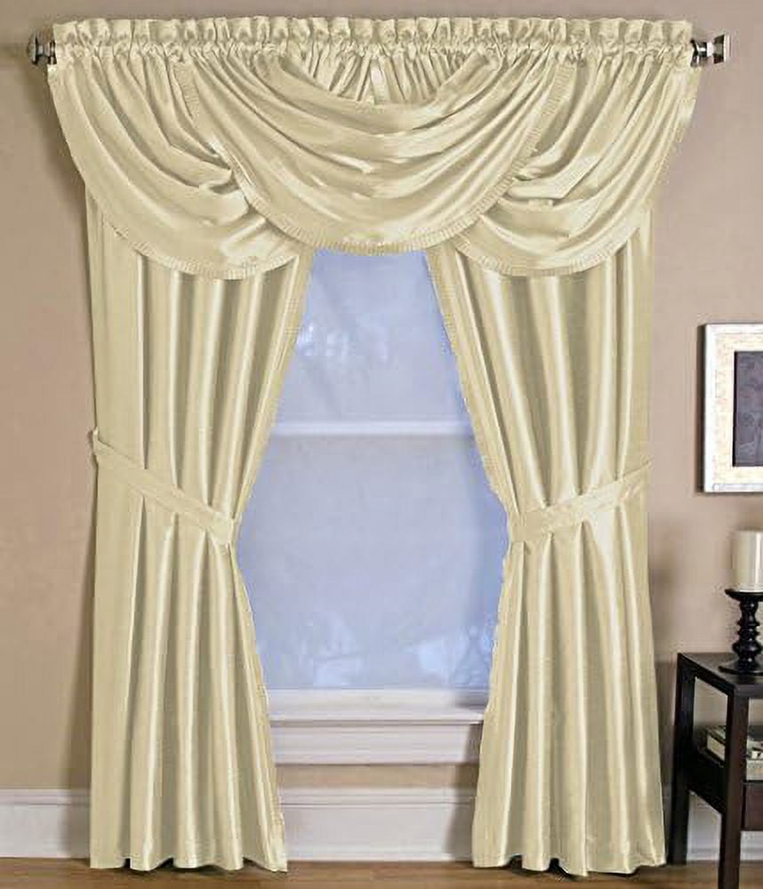 Elrene Versailles Window Panel Ivory108long 52Wide - Walmart.com