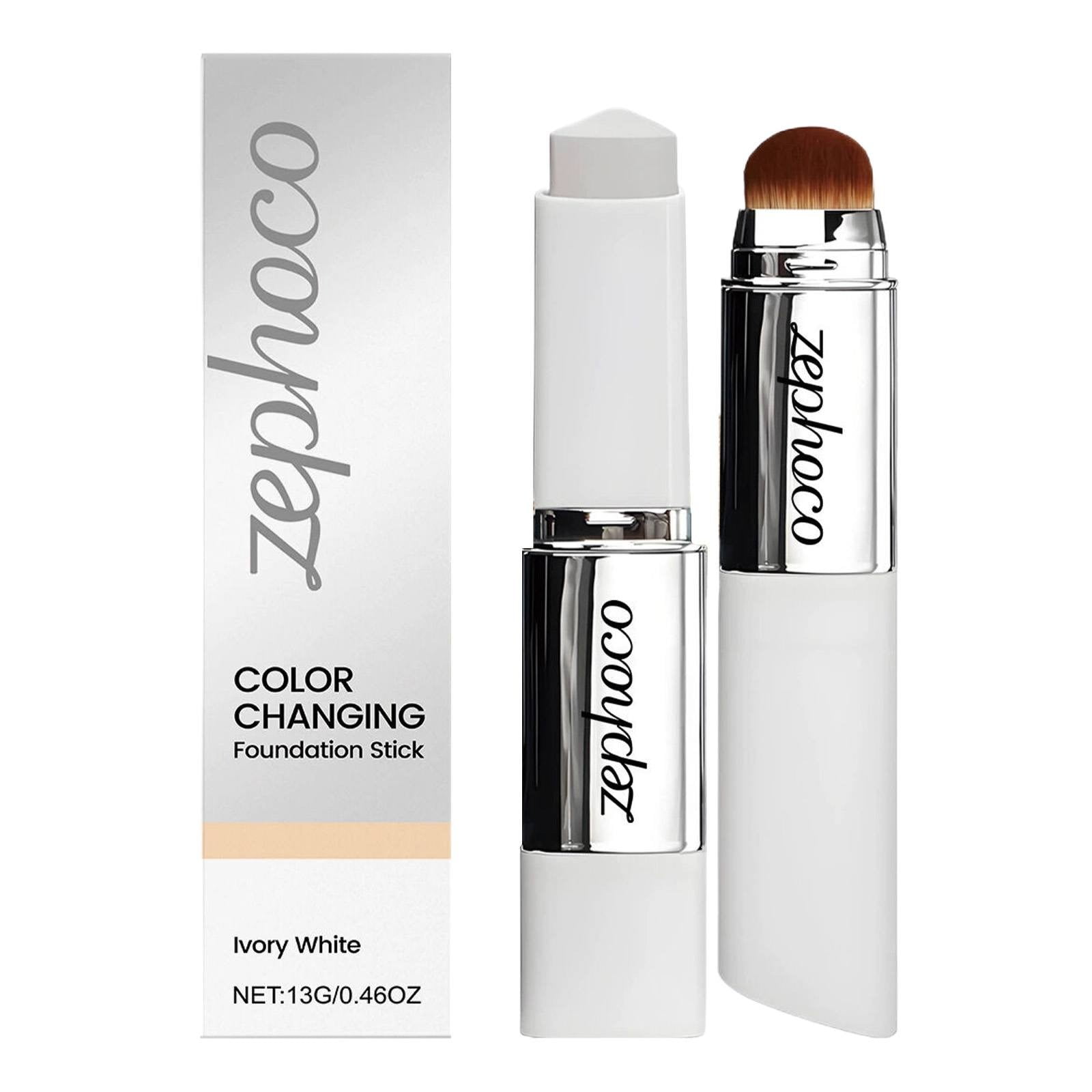 Elroel Cover Cream Makeup Stick - K-Beauty Color-Adjusting Foundation, Built-In Brush ...