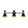 Elroy 30.5" 3-Light Iron Retro Contemporary LED Track Light , Black ...