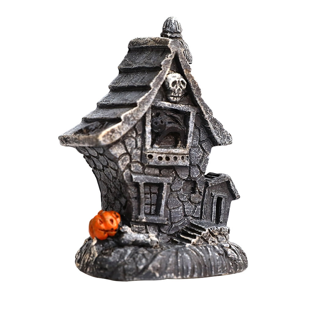 Elroy House Halloween Party LED Decoration Flameless Resin Scary Craft ...