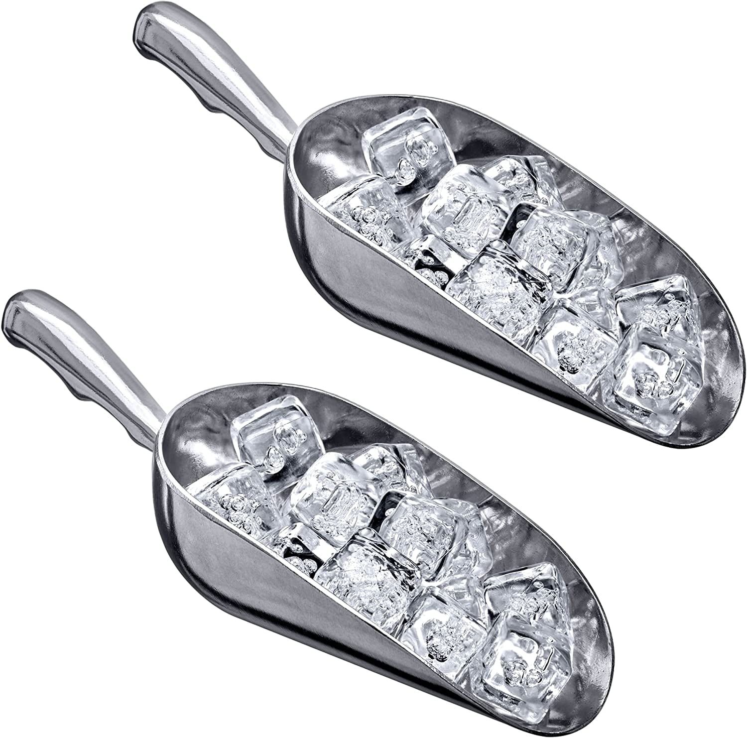 Elsa - 24-Ounce Aluminum Ice Scoops (Set of 2), Cast Aluminum Utility ...