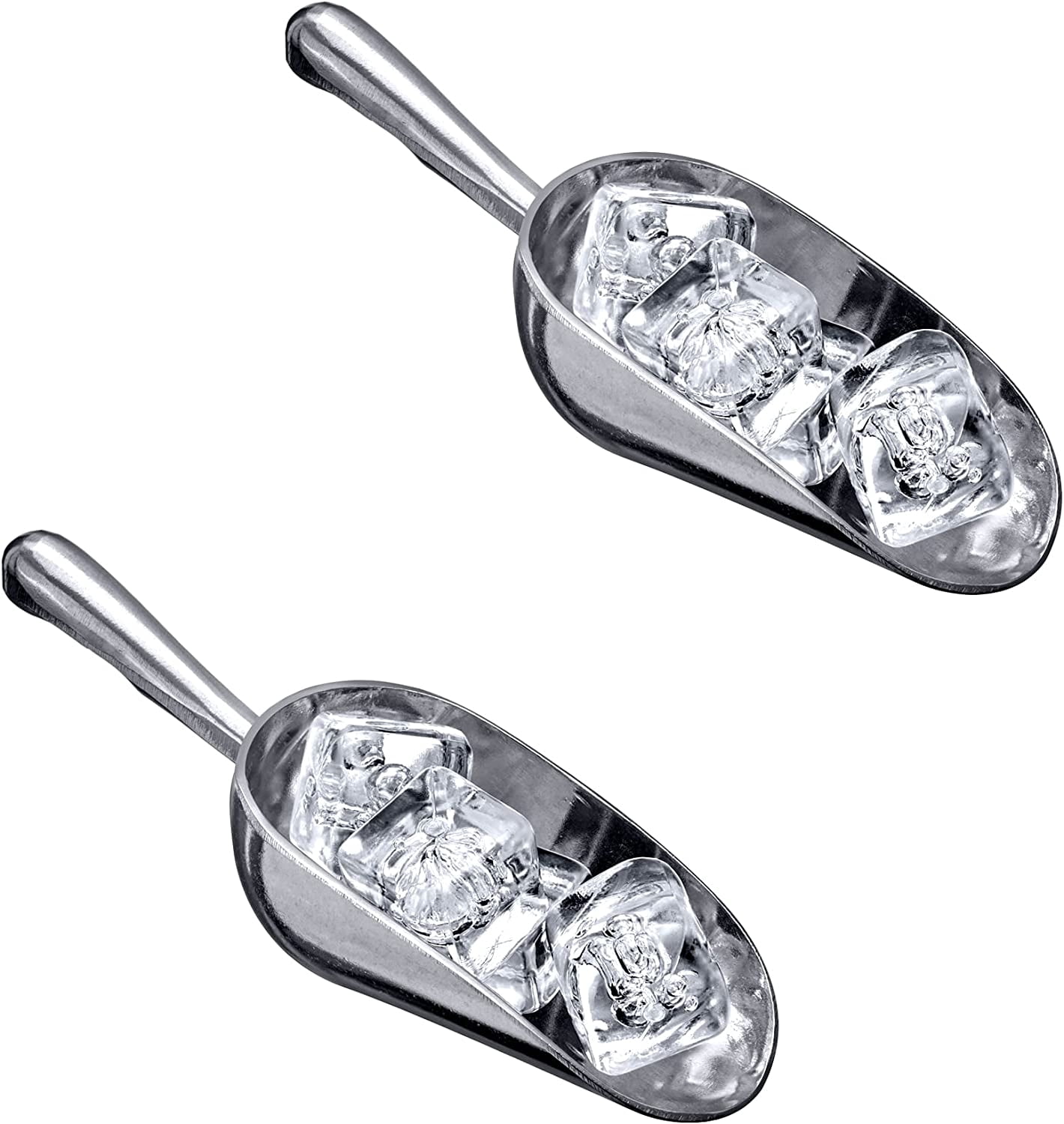Elsa - 5-Ounce Aluminum Ice Scoops (Set of 2), Cast Aluminum Utility ...
