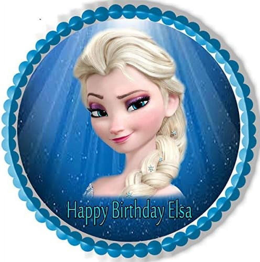 Elsa Face - Topper - 10" round - Walmart.com