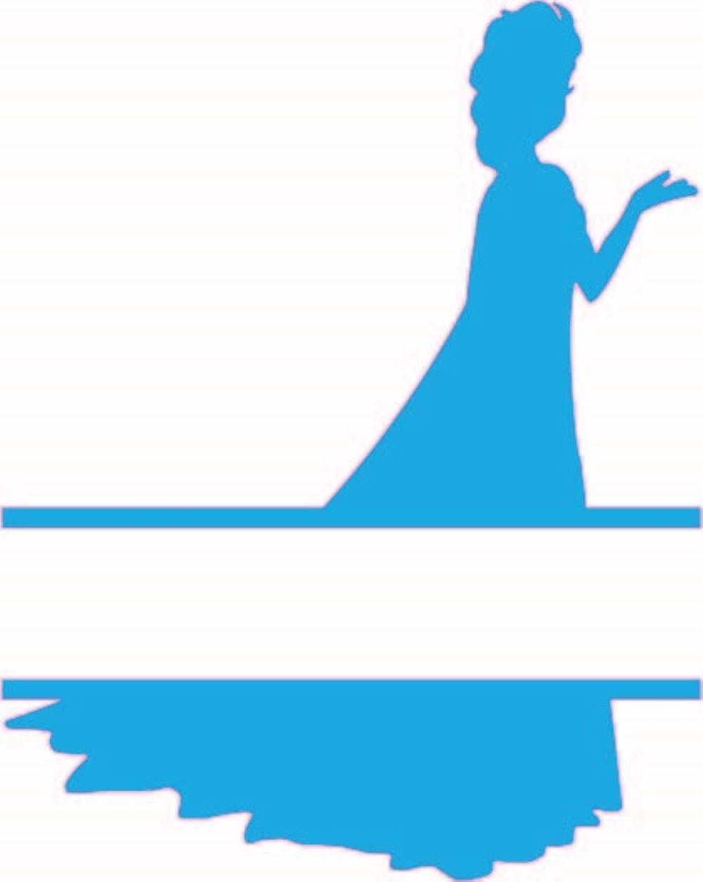 Elsa Frozen Cartoon Character Border Decors Wall Sticker Art Design ...