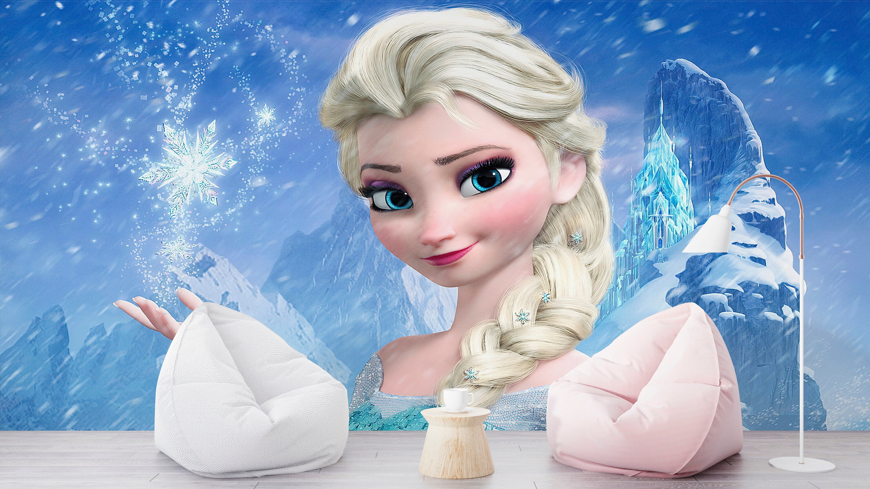 Elsa, Frozen Queen Poster, Disney Princess Wall Art, Girl Room ...