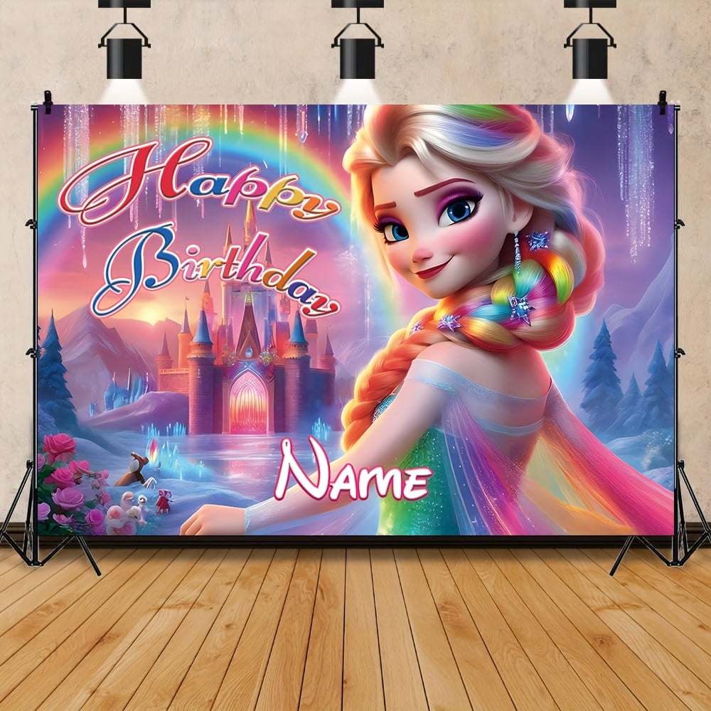 Elsa Happy Birthday Themed party Birthday Background Frozen for ...