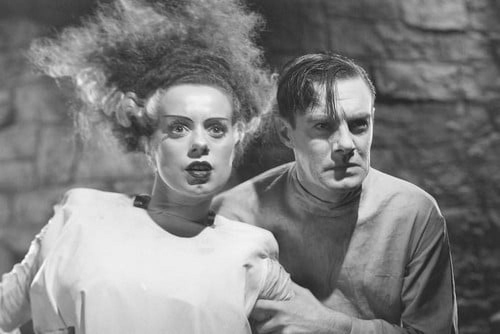 Elsa Lanchester Bride Of Frankenstein B&W 24X36 Poster - Walmart.com