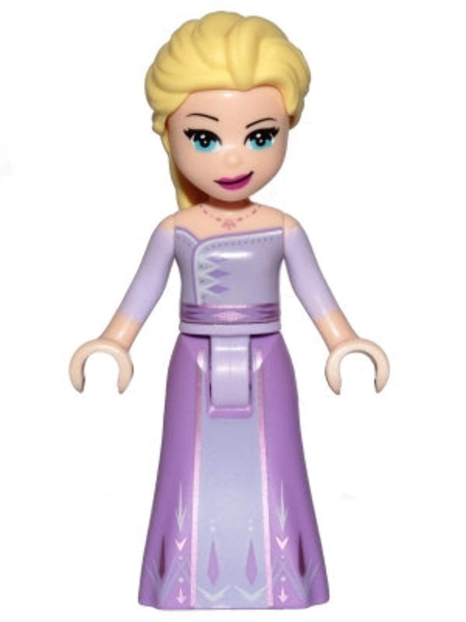 Elsa (Lavender Dress) - LEGO Disney Frozen Minifigure (2019) - Walmart.com
