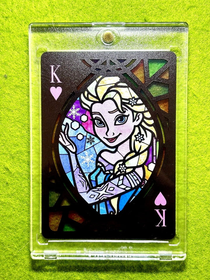 Elsa STAINED GLASS REFRACTOR DISNEY Frozen 2023 Disney 100 Tenyo JAPAN ...