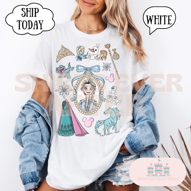 Elsa Shirt, Frozen Shirts, Princess Elsa Bow Shirts, Disney Girls Trip ...