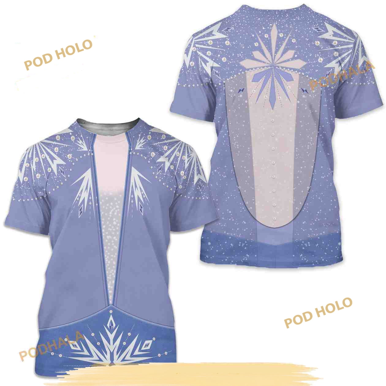 Elsa Shirt inspired by the Frozen 2 dress 3D Shirt - Walmart.com
