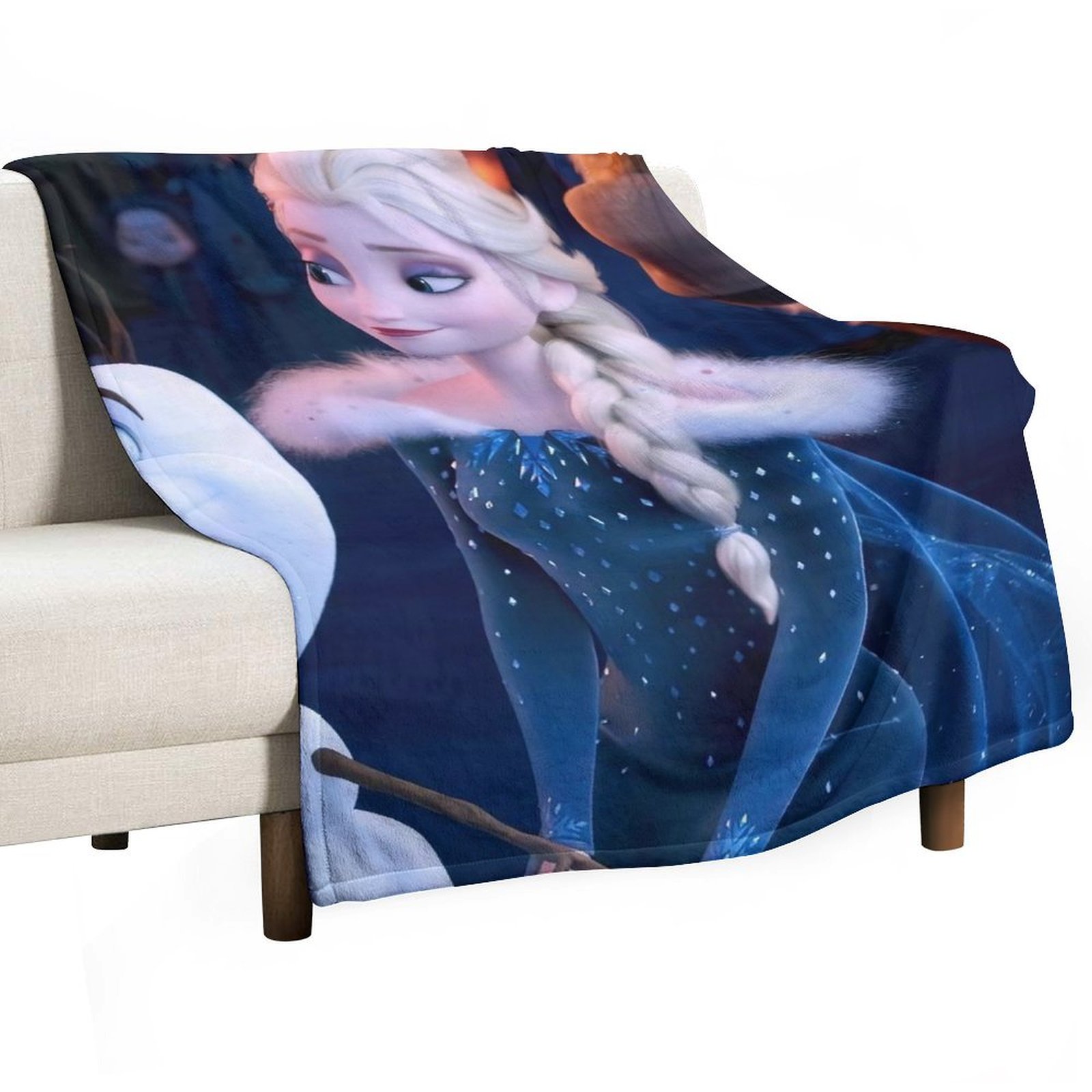Elsa Throws Blanket Multi-size Super Soft Vertical Surface Fabric ...
