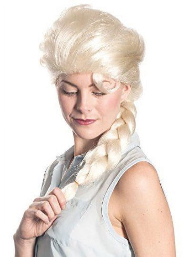 Elsa Wig - Frozen - Braid - Platinum Blonde - Costume Accessory - Adult ...