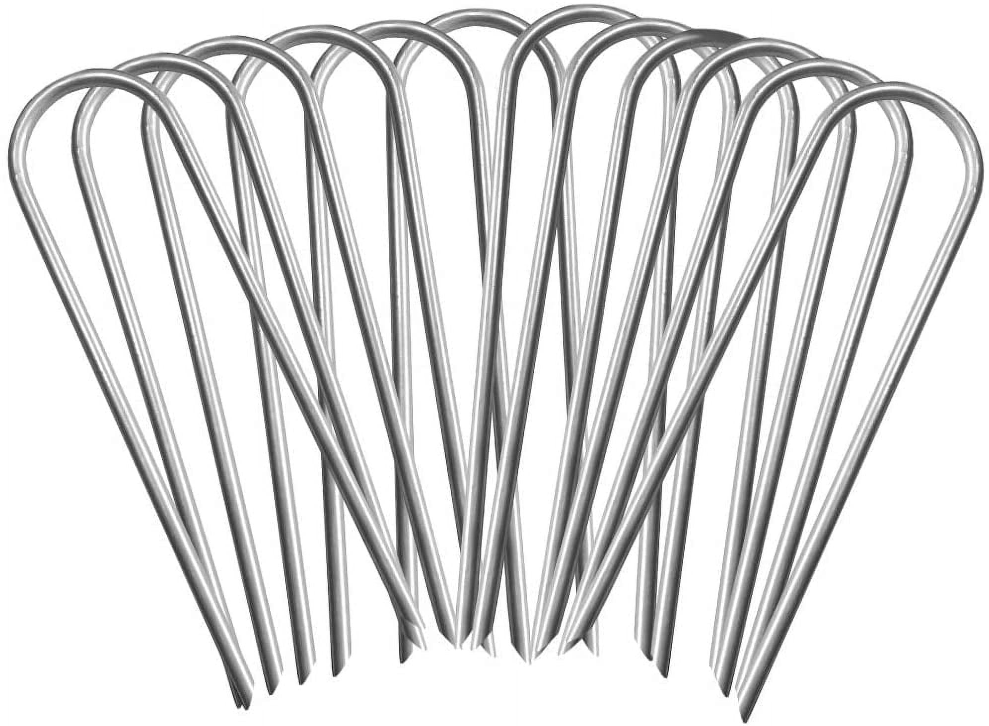 Elsavct Heavy Duty Galvanized Steel Trampoline Wind Stakes, Women, 6 ...