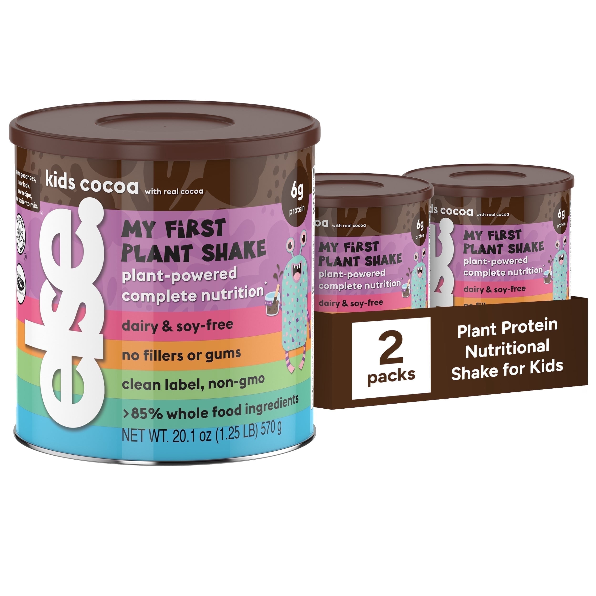 Else Nutrition Plant-Based Kids Protein Powder Drink Mix, Ages 2-12 ...