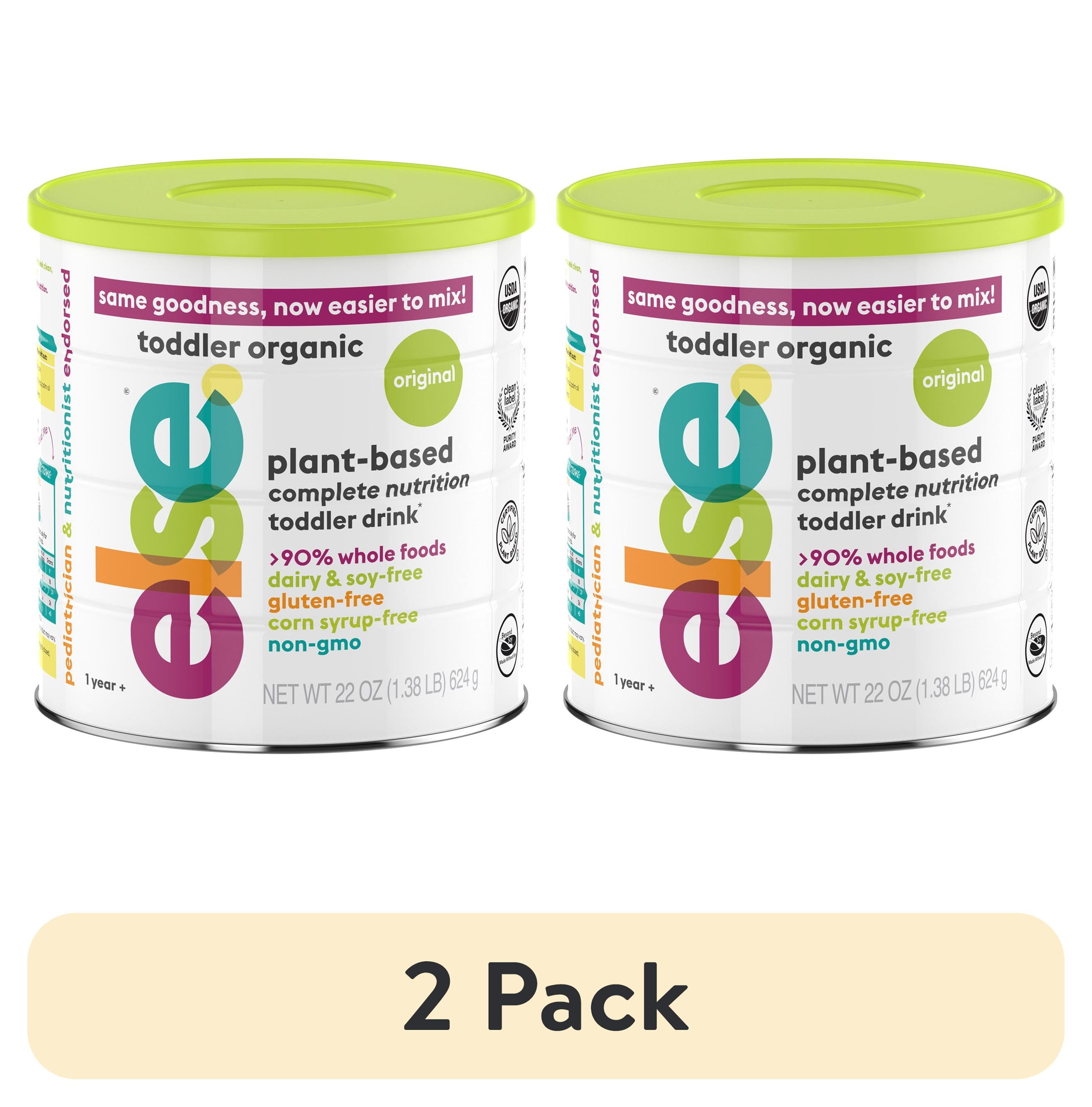 (2 pack) Else Nutrition Toddler Formula 12-36 Months - Organic, Plant ...