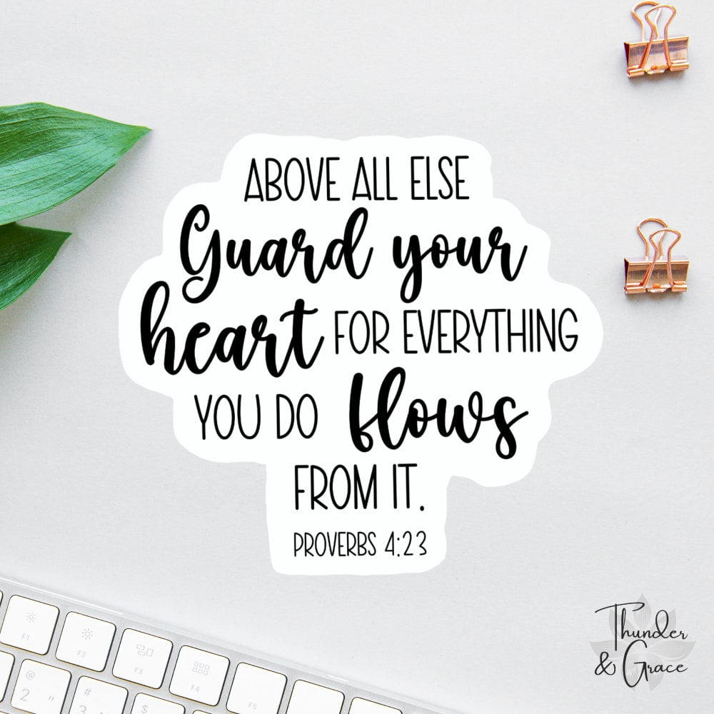 Above All Else Sticker, Bible Sticker, Faith Stickers, Religious ...